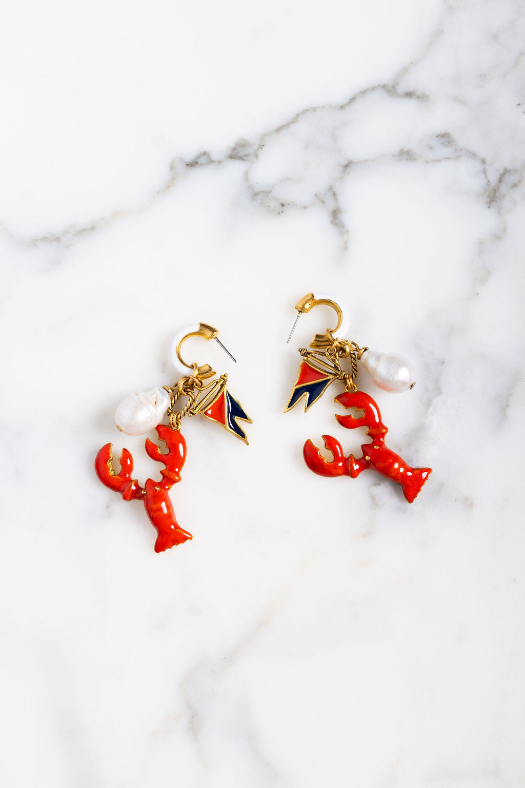 Lobster Earrings – Elizabeth Cole Jewelry